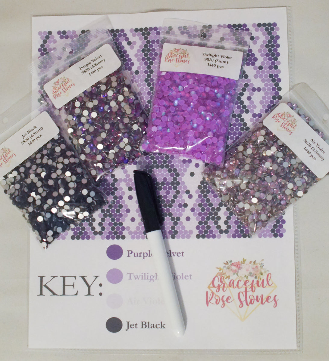 Snakeskin Template Kit – Graceful Rose Stones